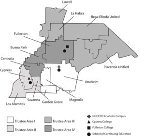 Service Area - North Orange County Regional Consortium